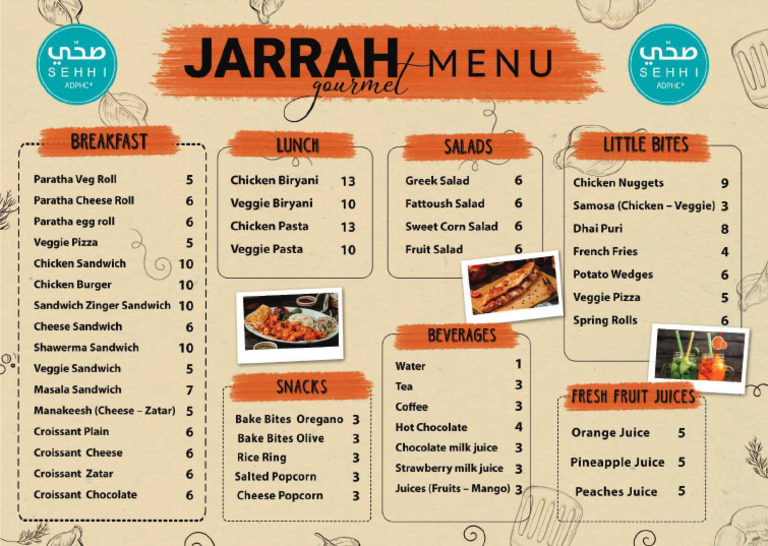 Menu Jarrah 2025. 4 | PDF