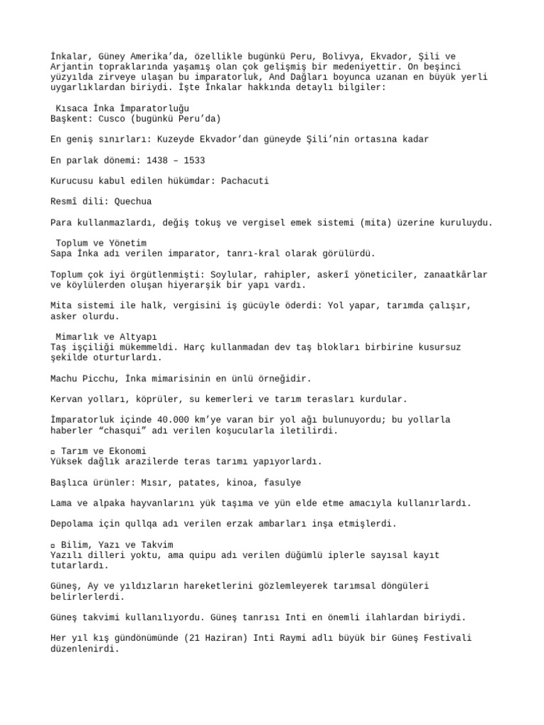 Inka | PDF