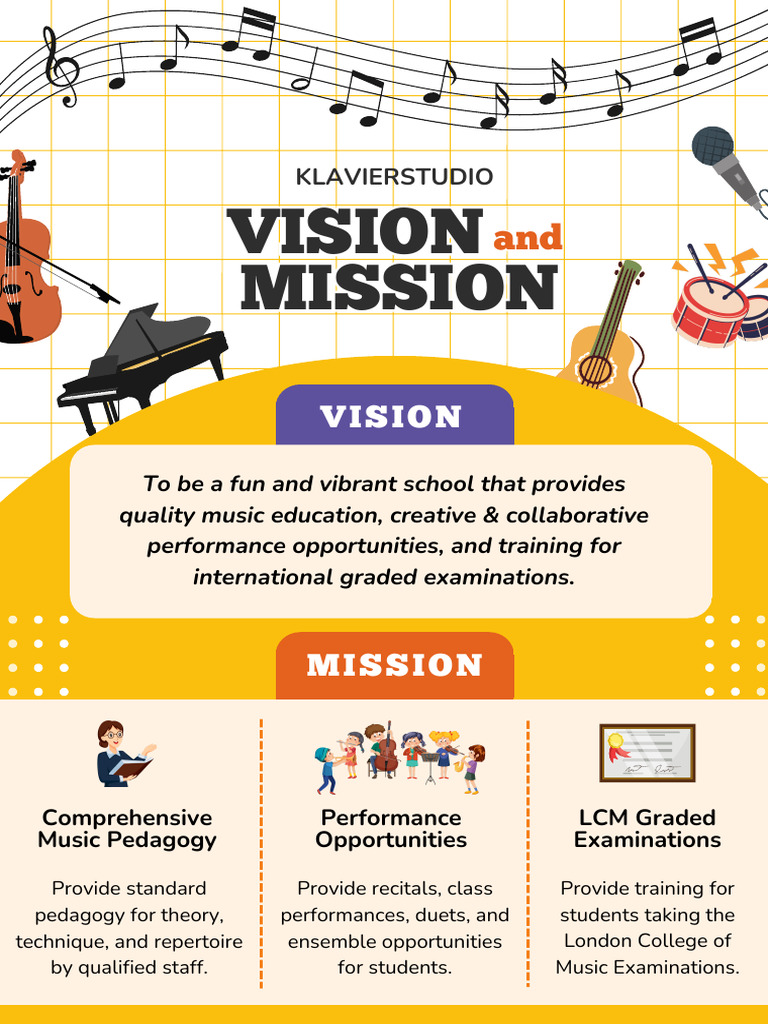 Copy of Yellow Illustrative Vision and Mission Poster | PDF | Learning ...