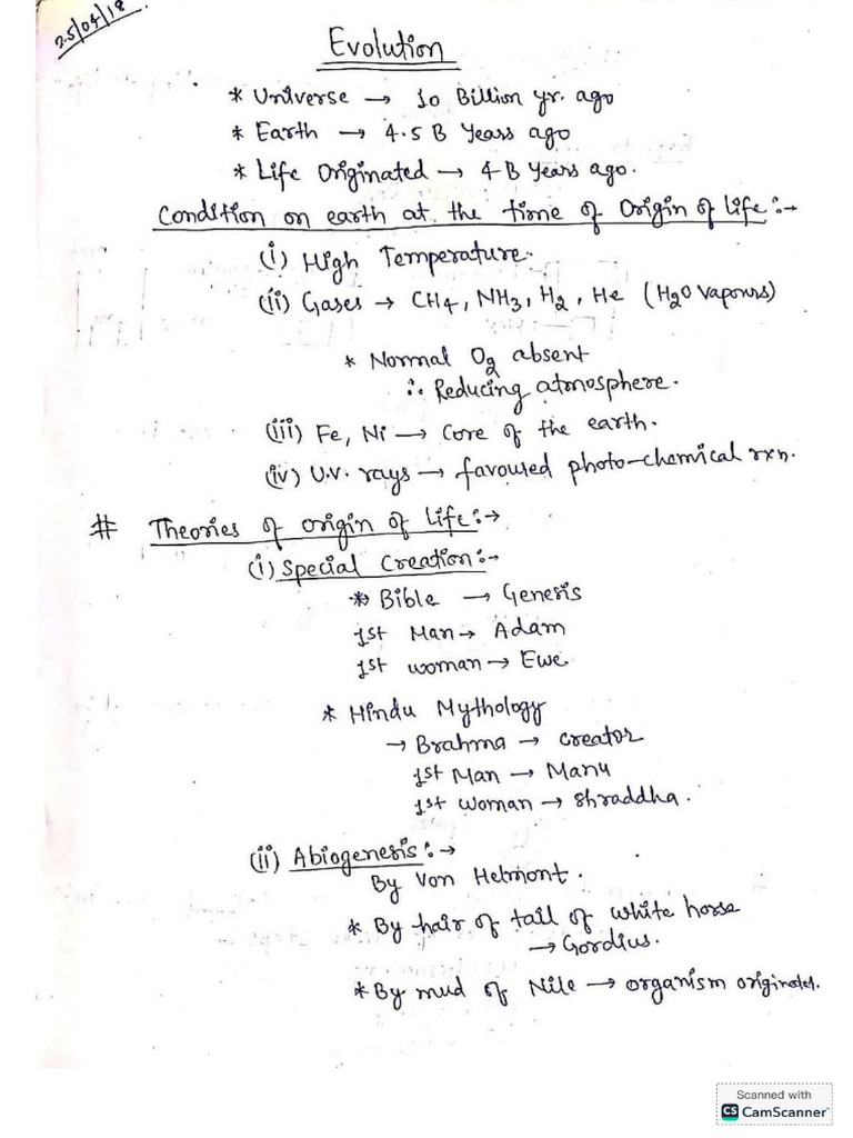 Origin and Evolution of Life | PDF