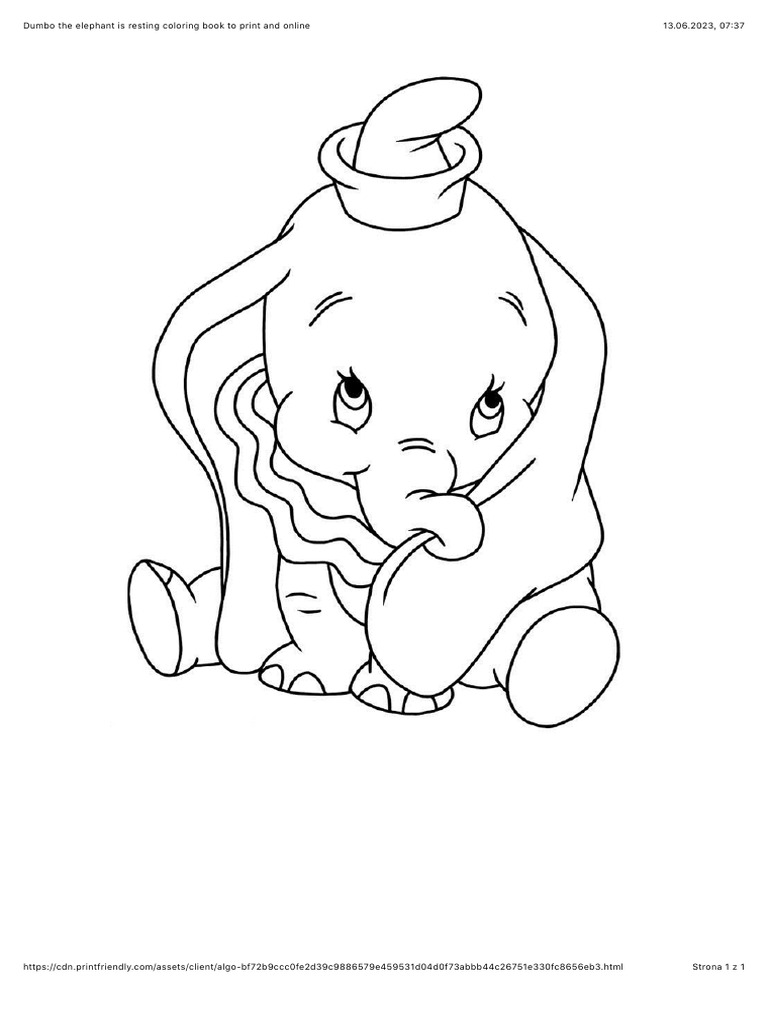 Printable Dumbo Coloring Book | PDF