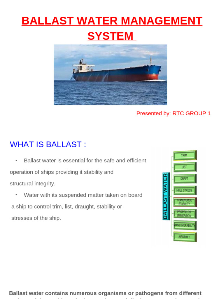 Ballast Water Management Systems Explained | PDF
