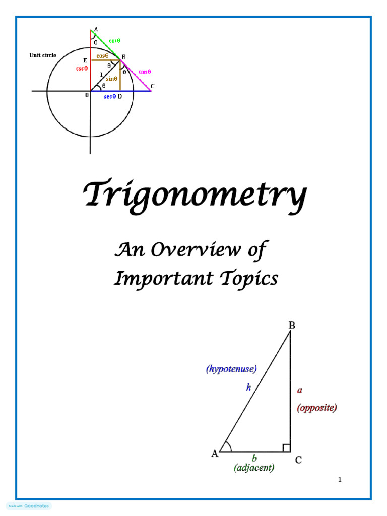 Trigo and Kinematics | PDF | Trigonometric Functions | Trigonometry