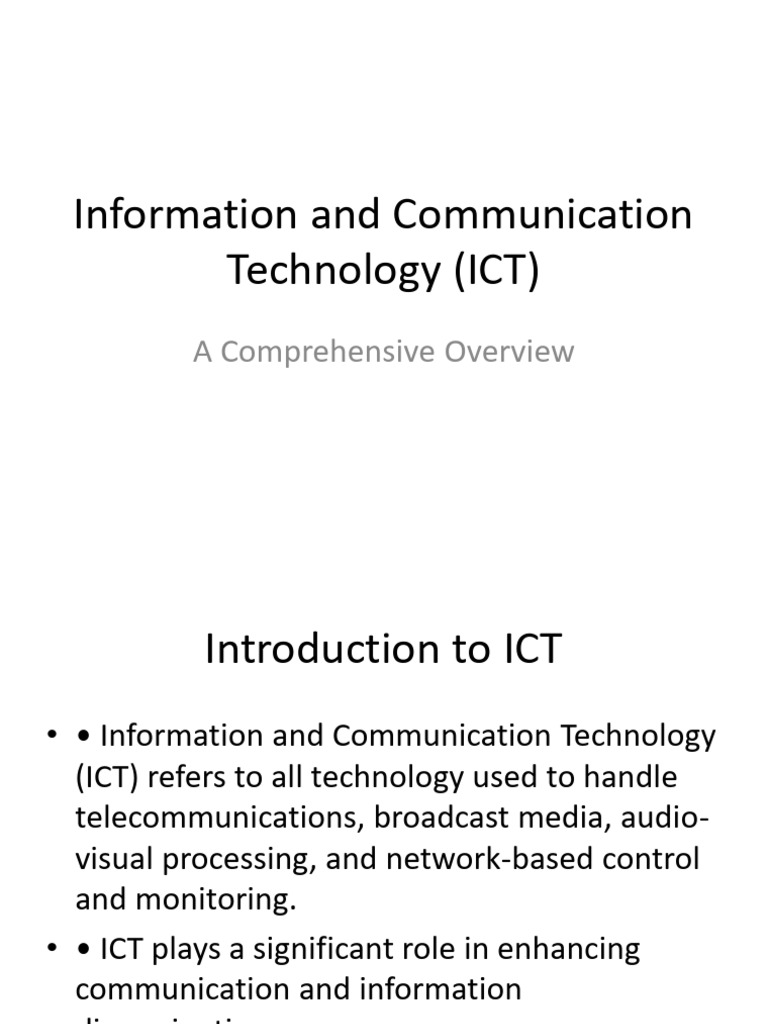ICT_Presentation (2 | PDF