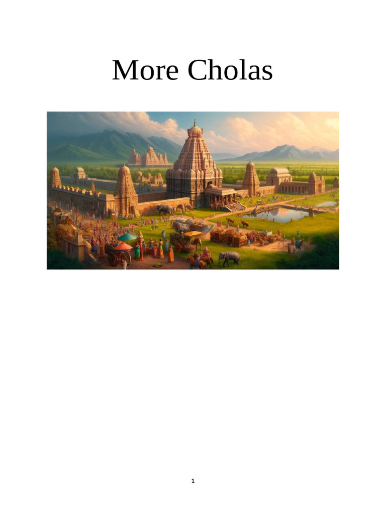 More Cholas | PDF | Indian Religions