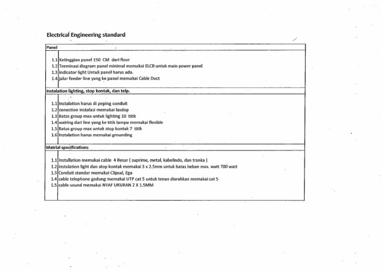 Electrical Engineering Standard | PDF