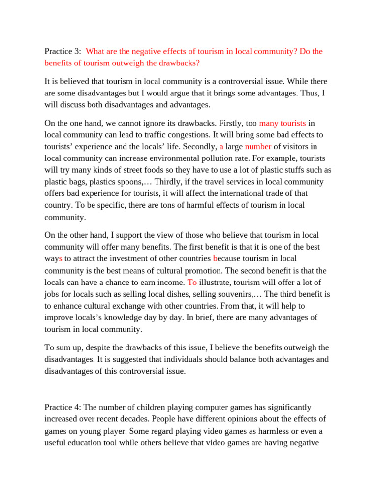 Negative Effects of Tourism on Communities | PDF | Human Capital Flight ...