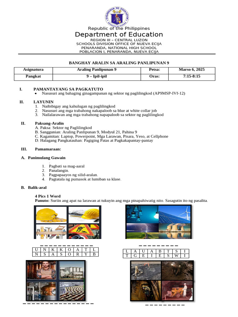 COT LP - Sektor NG Industriya4 | PDF