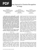 Melodic Mood Emotion-Based Music Recommendation Sy | PDF | Deep Learning | Machine Learning