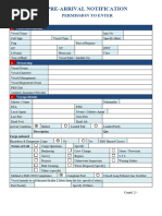 IMO FAL Form 2 - Cargo Declaration | PDF