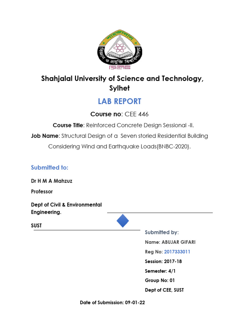 Complete Building Design According To BNBC 2020 | PDF | Applied And ...