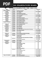 Uce Time Table 2025 | PDF