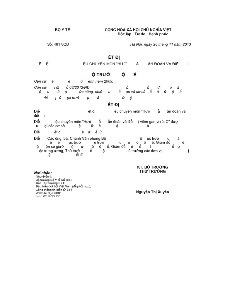 Huong Dan Chan Doan Dieu Tri Viem Gan Sieu Vi C | PDF