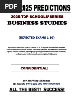 Bus PP1 Kcse 2025 Top Prediction Cycles | PDF | Profit (Economics) | Banks