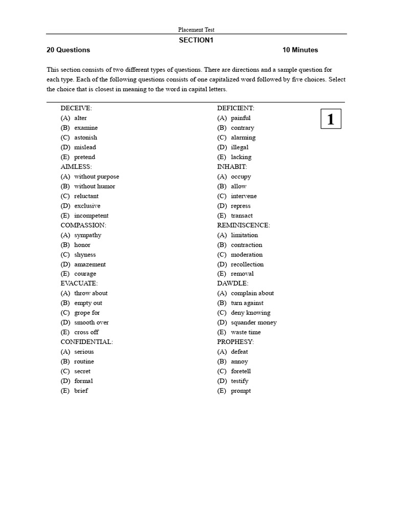 UKiset Practice Test Overview | PDF | Knowledge | Thought
