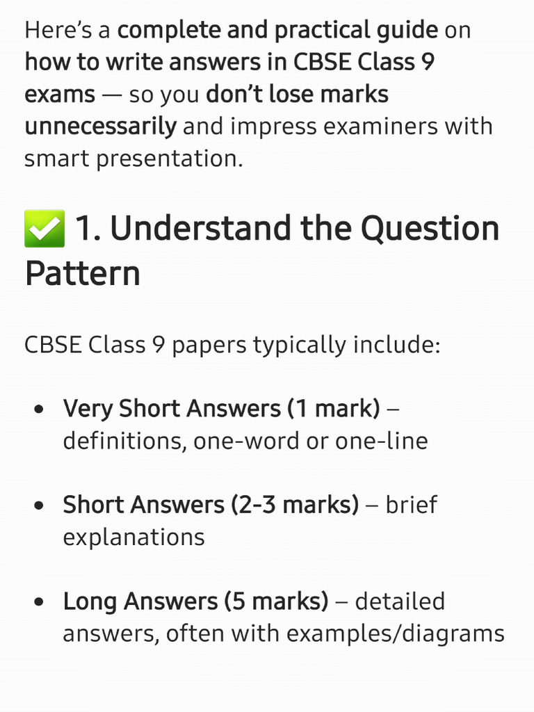 How To Write in Exam 1st | PDF