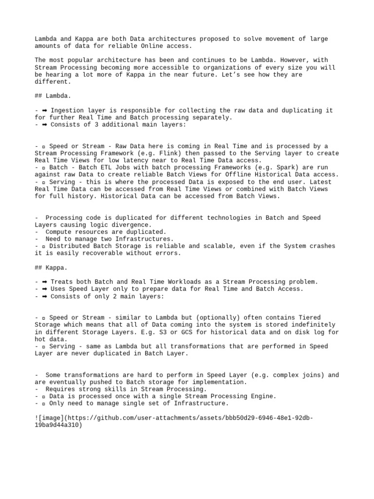 013.1 - Lambda vs. Kappa Architecture | PDF