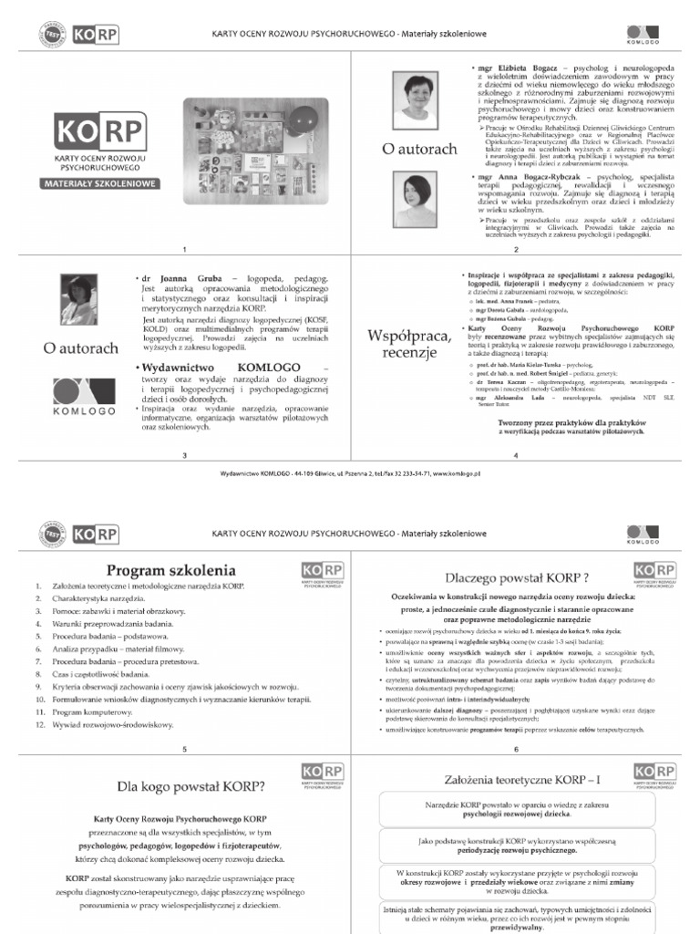 Materialy KORP | PDF