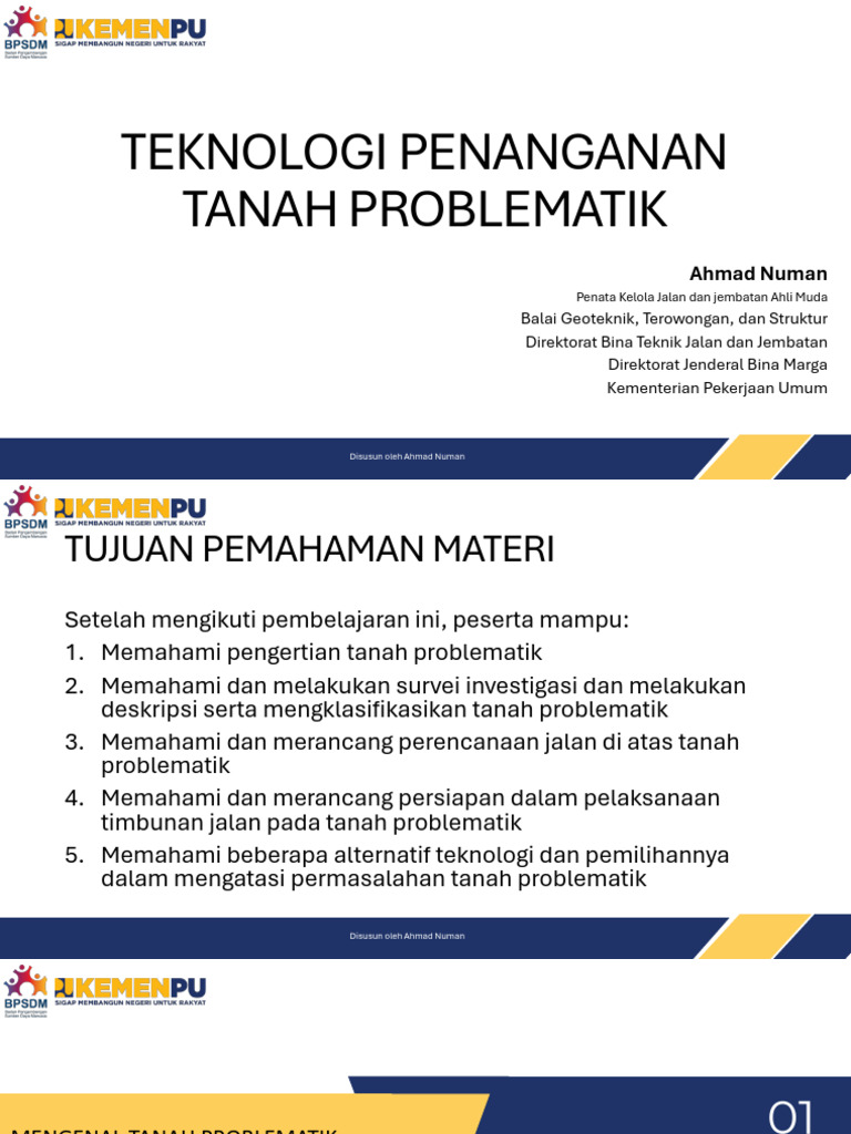 Teknologi Penanganan Tanah Problematik - Ahmad Numan | PDF