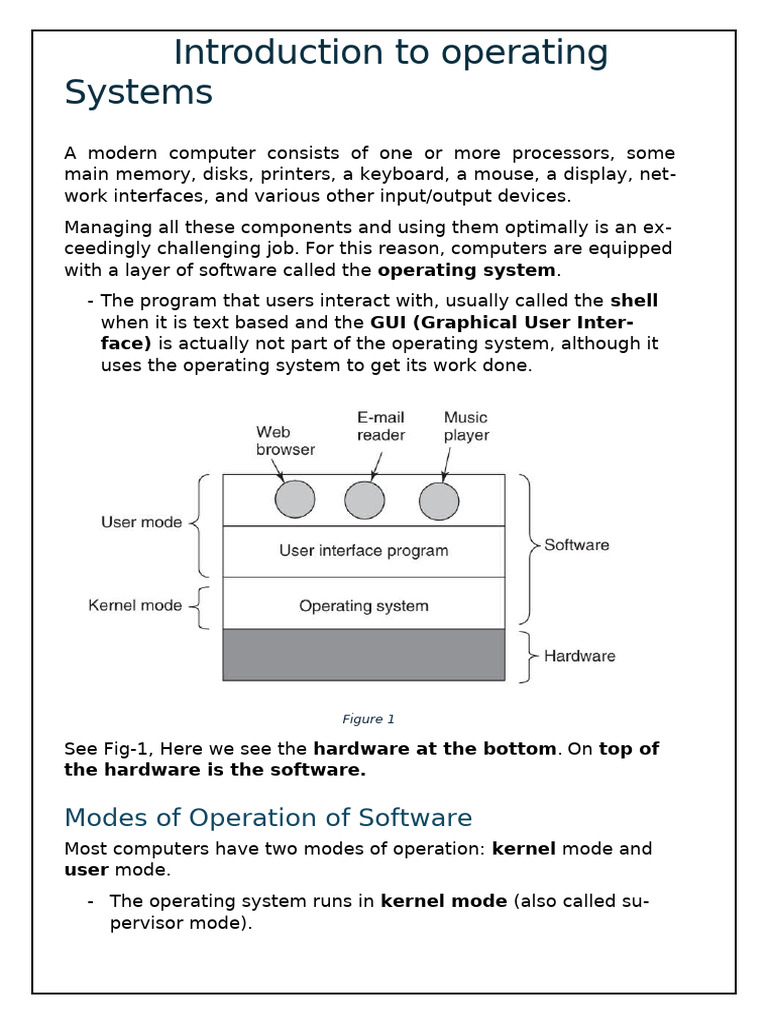 Introduction To Operating Systems-By Uma Manikanta | PDF | Operating System | Central Processing ...