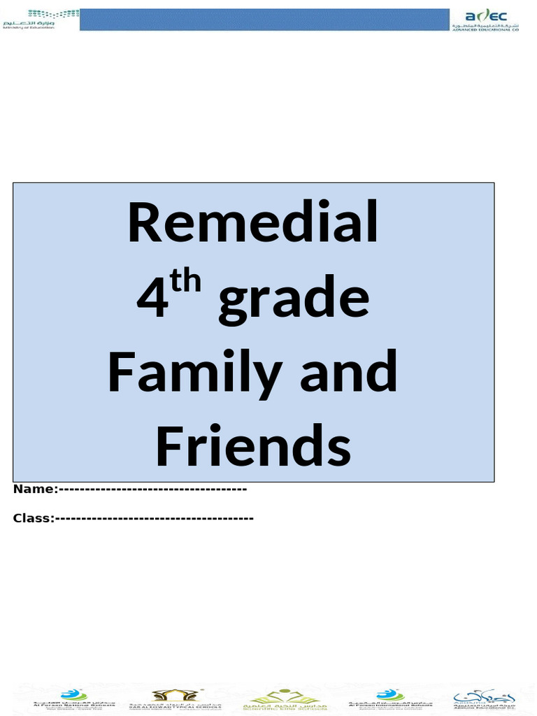 4th Grade Remedial English Exercises | PDF