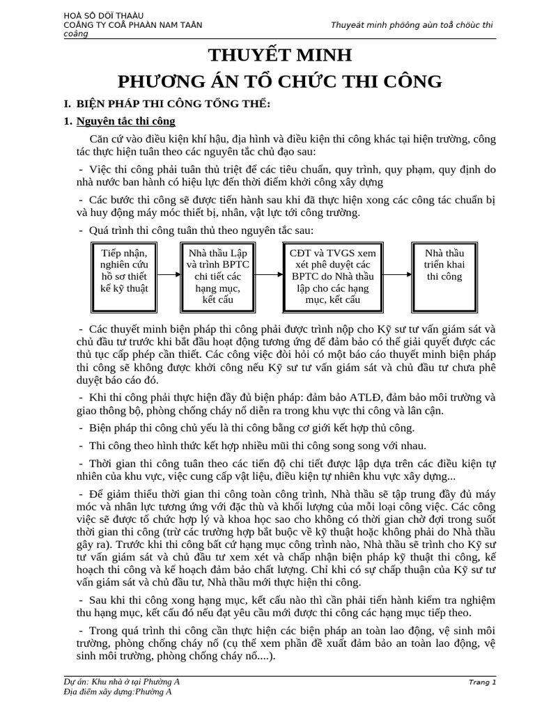 BP TCTC Ha Tang Ky Thuat | PDF