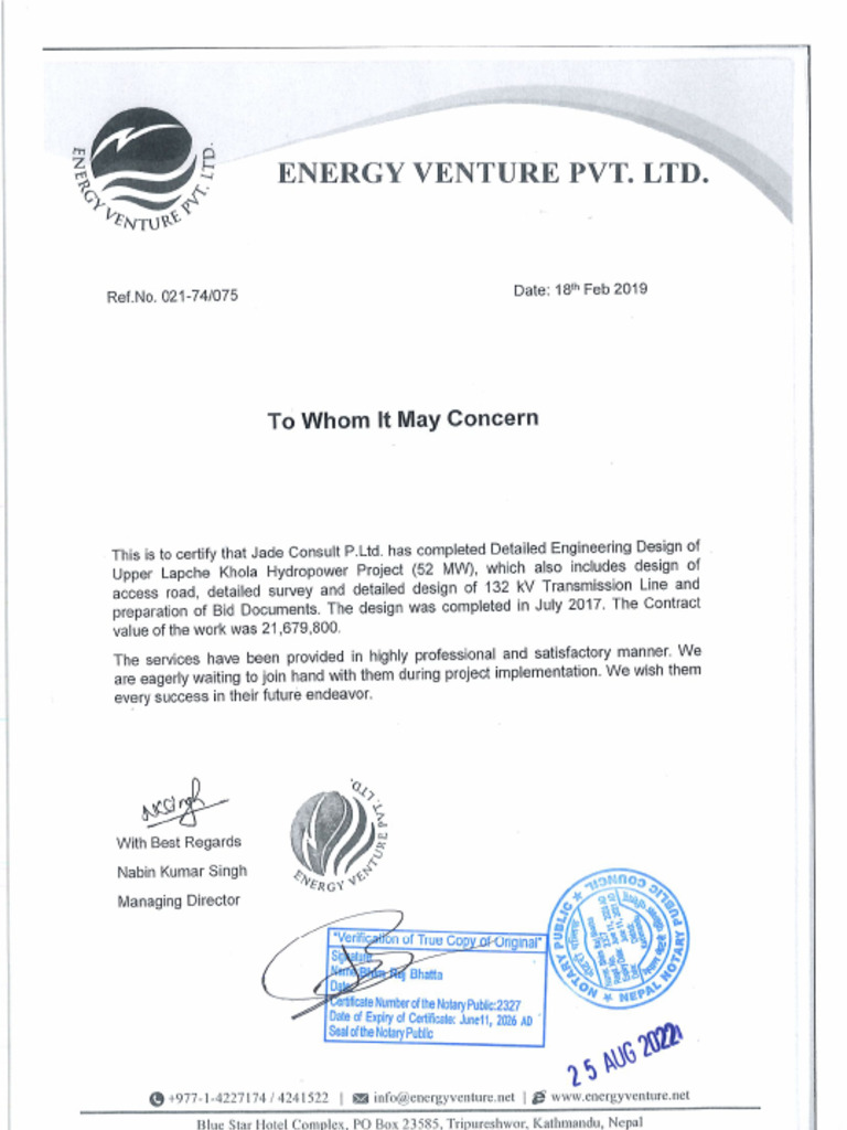 2017-DeD of Upper Lapche Khola HPP-52 MW With Road and DD of 132 KV TRL-NCC | PDF