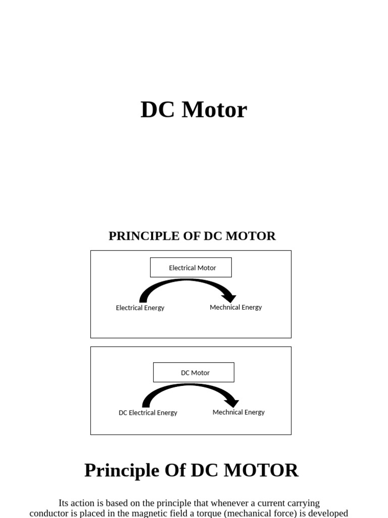 Lecture 3 DC Motors and Its Types | PDF | Electric Motor | Electricity