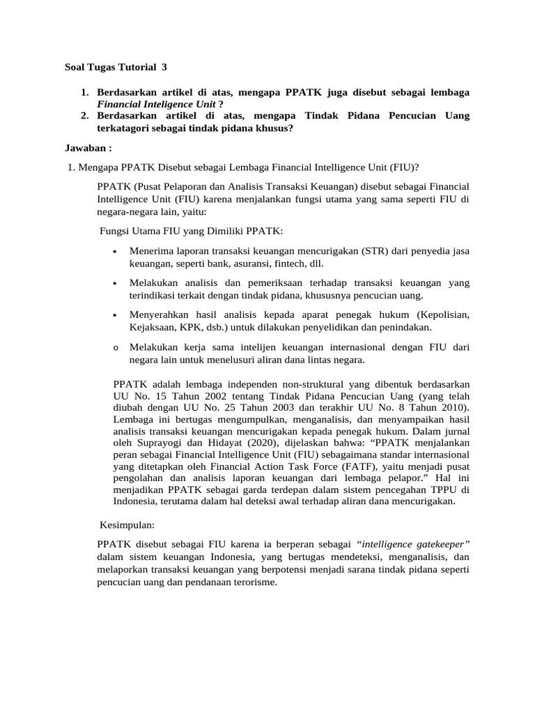 Soal Tugas Tutorial 3 HKUM4308.2025 | PDF