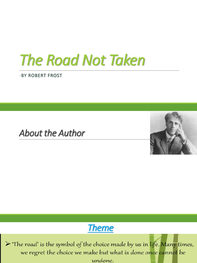 Analyzing "The Road Not Taken" | PDF | Poetry | Poetic Devices