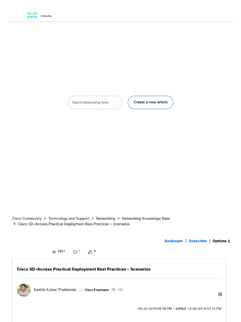 SDA Practical Deployment Best Practices Scenarios | PDF