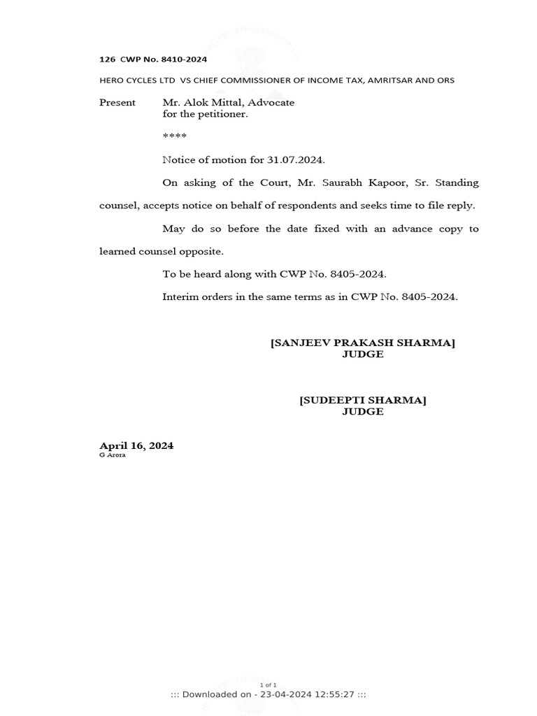 CWP 8410 2024 16 04 2024 Interim Order | PDF
