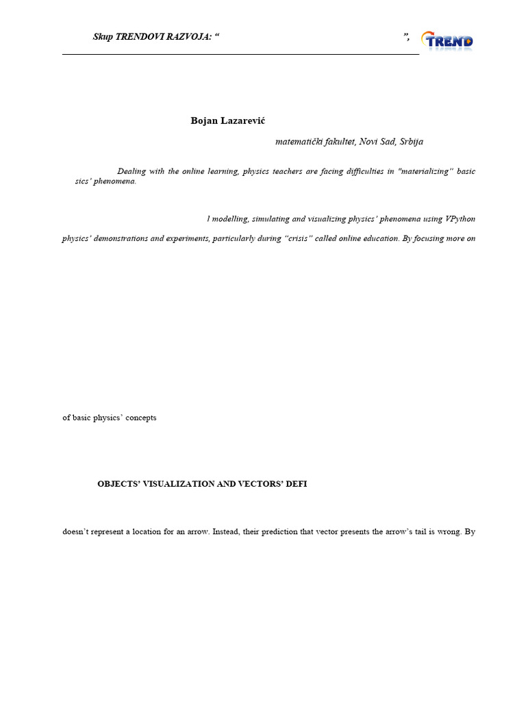 Application of The Equations of Motion Using Vpython | PDF | Control ...