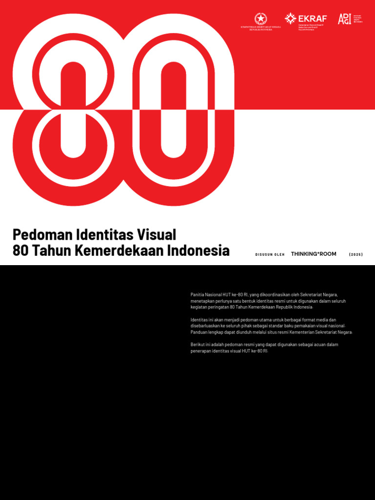 Panduan Identitas Visual HUT RI ke-80 | PDF