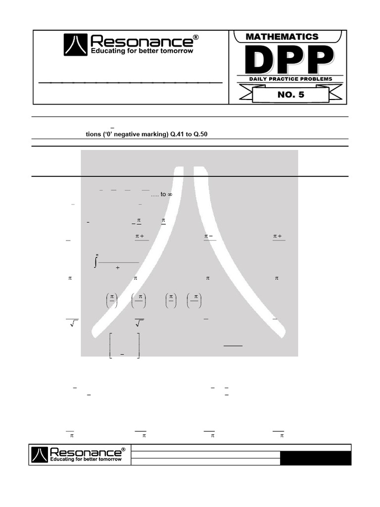 Rivision DPP-5 English PC | PDF | Numbers | Equations
