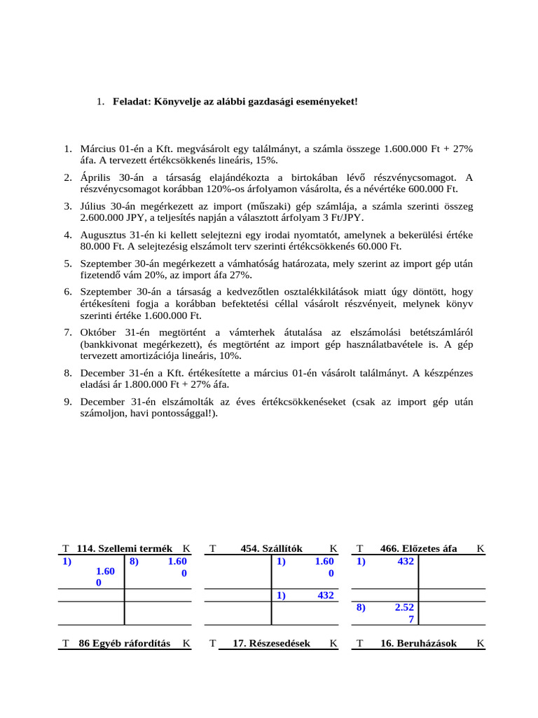 1.gyak Megoldas | PDF