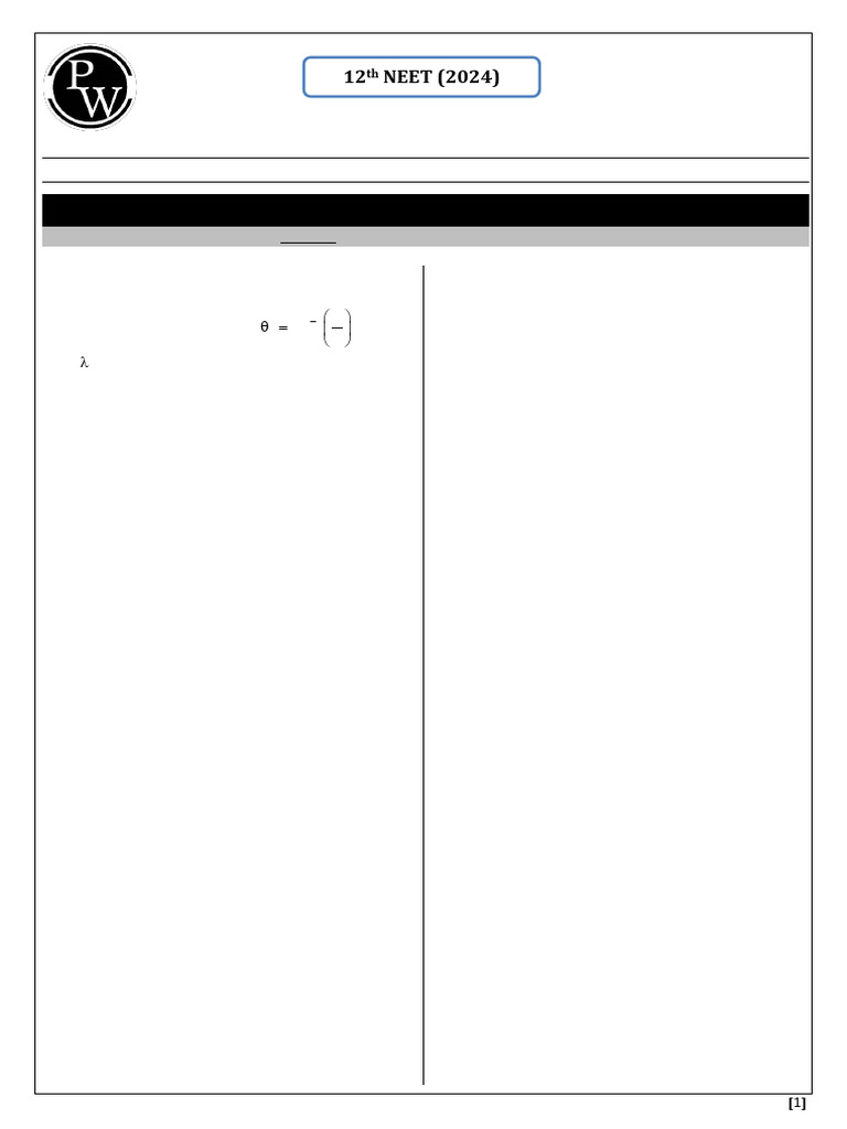 AR - Ray Optics and Optical Instrument - 12th Class - Physics - Vishal Kr. Biltu | PDF | Mirror ...