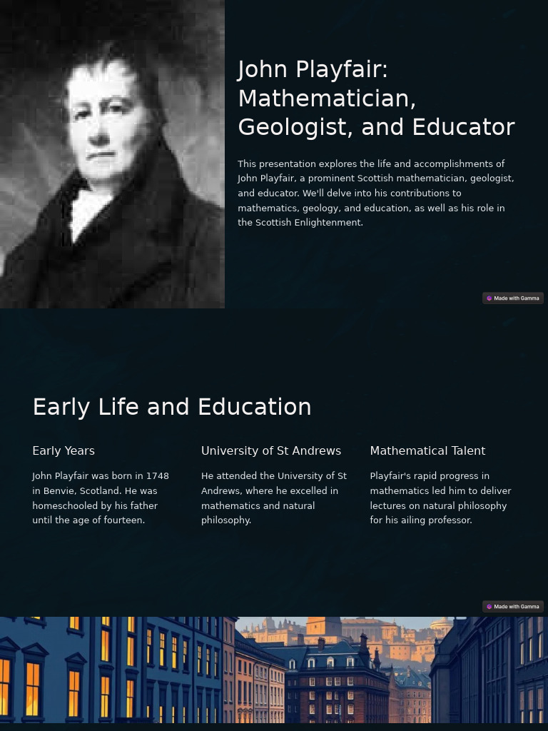 John Playfair: Mathematician and Geologist | PDF | Mathematics | Axiom