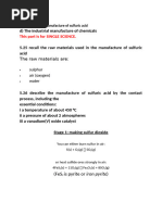 Contact Process for Sulphuric Acid Production | PDF | Sulfuric Acid ...
