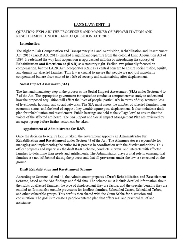 Land Law - Unit 2 | PDF | Apportionment | Payments