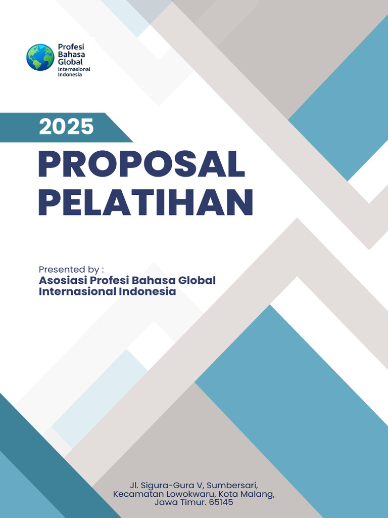 Blue White and Gray Geometric Project Proposal Cover A4 Document | PDF