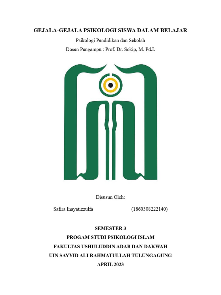140_safira Inayatizzulfa_psi Pend & Sekolah Fiks | PDF