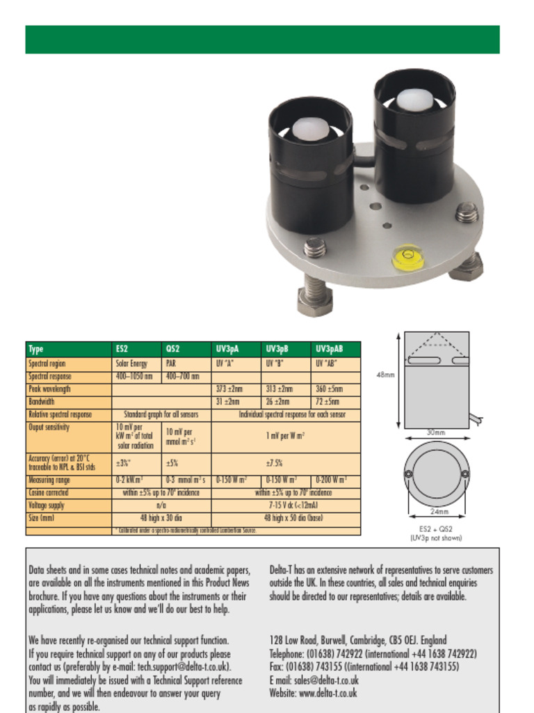 Photodiode Light Sensors | PDF | Ultraviolet | Sensor