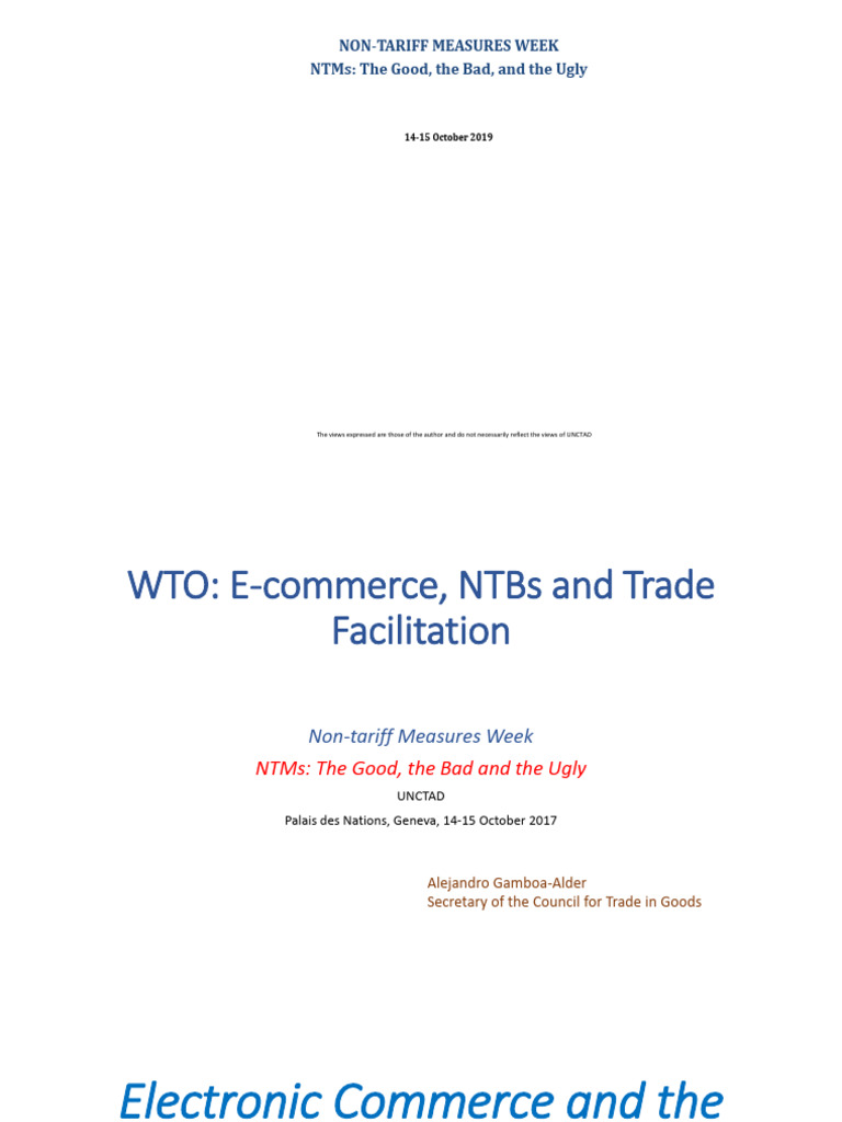 Ditc Tab NTM Week 2019 15 WTO en | PDF | World Trade Organization | Non ...