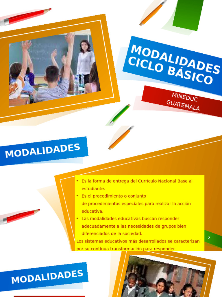 Modalidades Educativas en Guatemala | PDF | Aprendizaje
