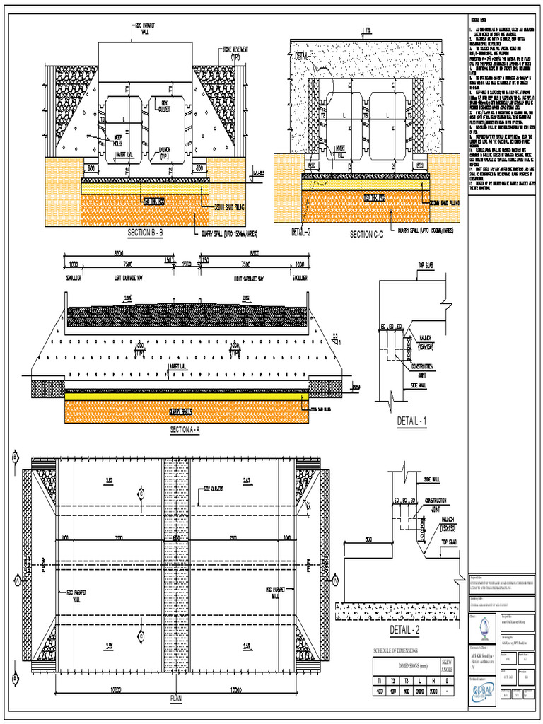 General Arrangement of Box Culvert LC-236 | PDF