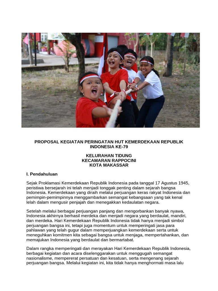Contoh Proposal Agustusan | PDF