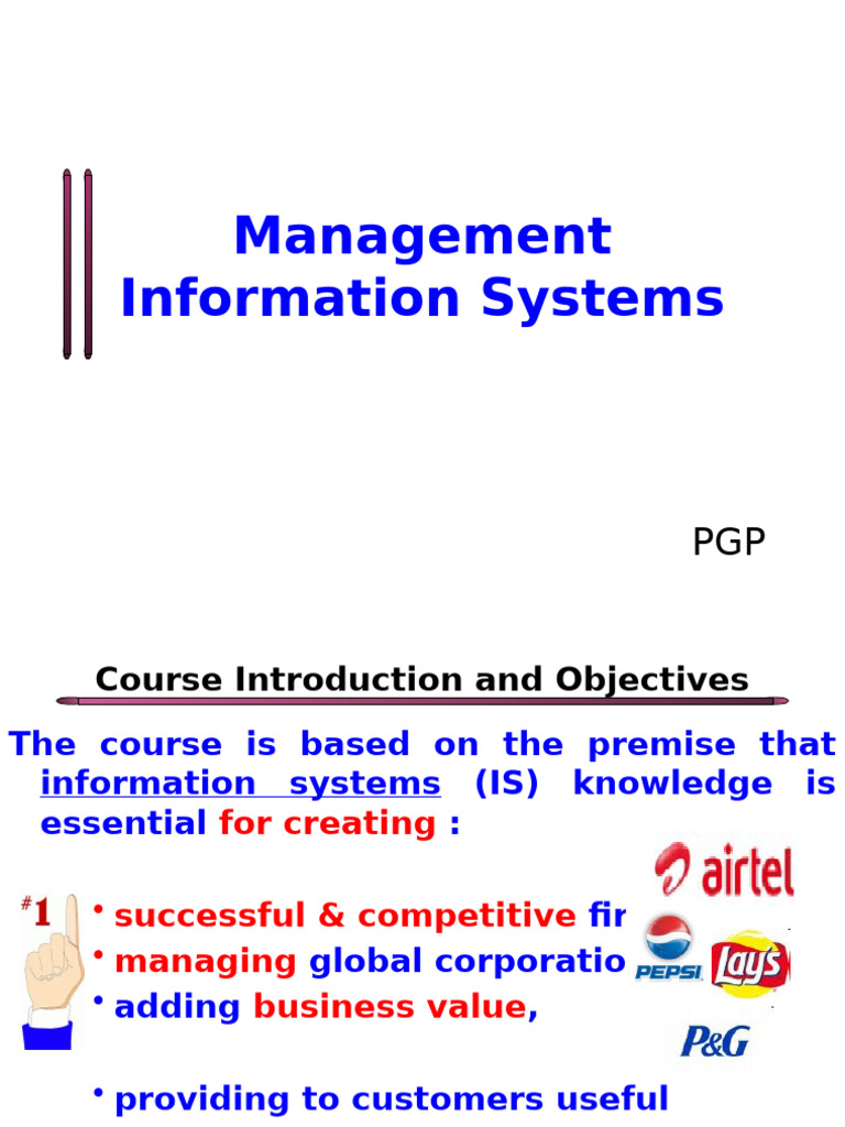 Management Information Systems Course Overview | PDF | Information ...