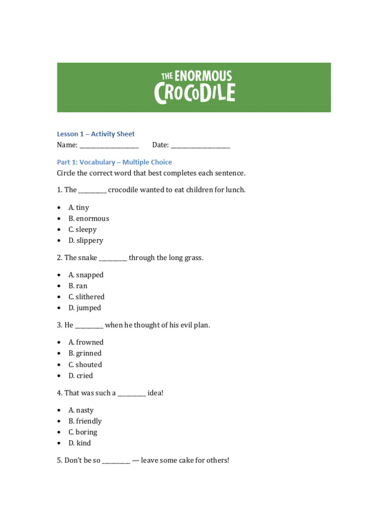 Lesson 1 Homework | PDF
