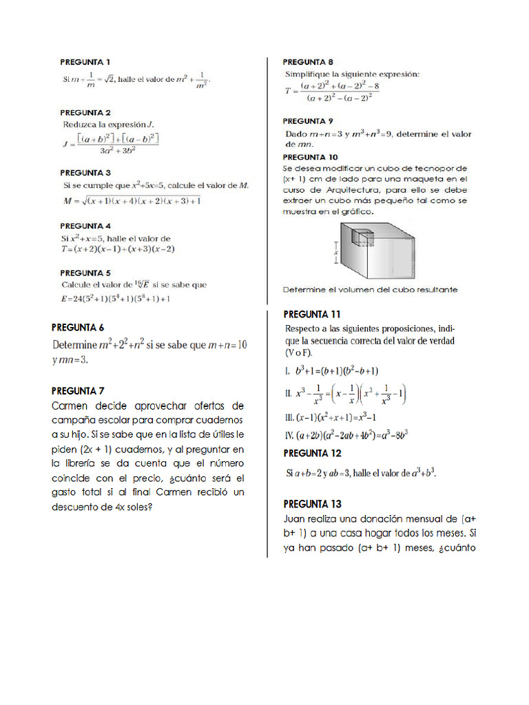 ALGEBRA | PDF